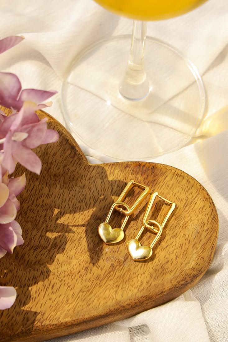 Heart and Pin Danglers – Alter Ego India